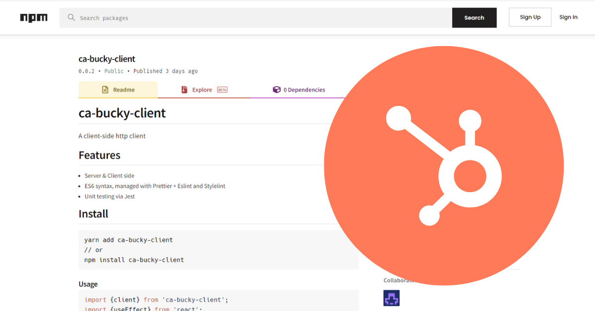 NPM Malware Targeting HubSpot’s Bucky Client NPM Malware Targeting HubSpot’s Bucky Client